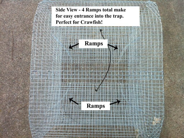LARGE "Guide's Secret" Bait Fish Trap - Perch Trap - Pinfish Trap ...